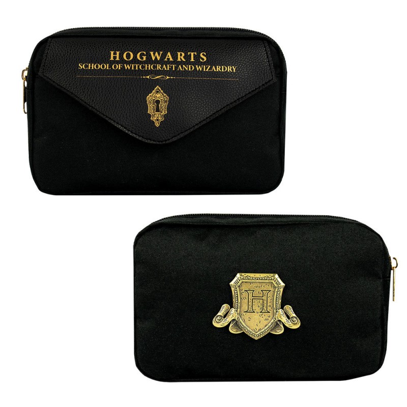 Trousse Harry Potter Poudlard Multi Poches Noir Et Or Sur Cec Design